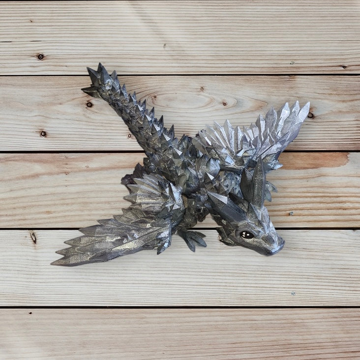3D Printed UV Resin Tiny Articulated Crystalwing Dragon – Three29 Designs