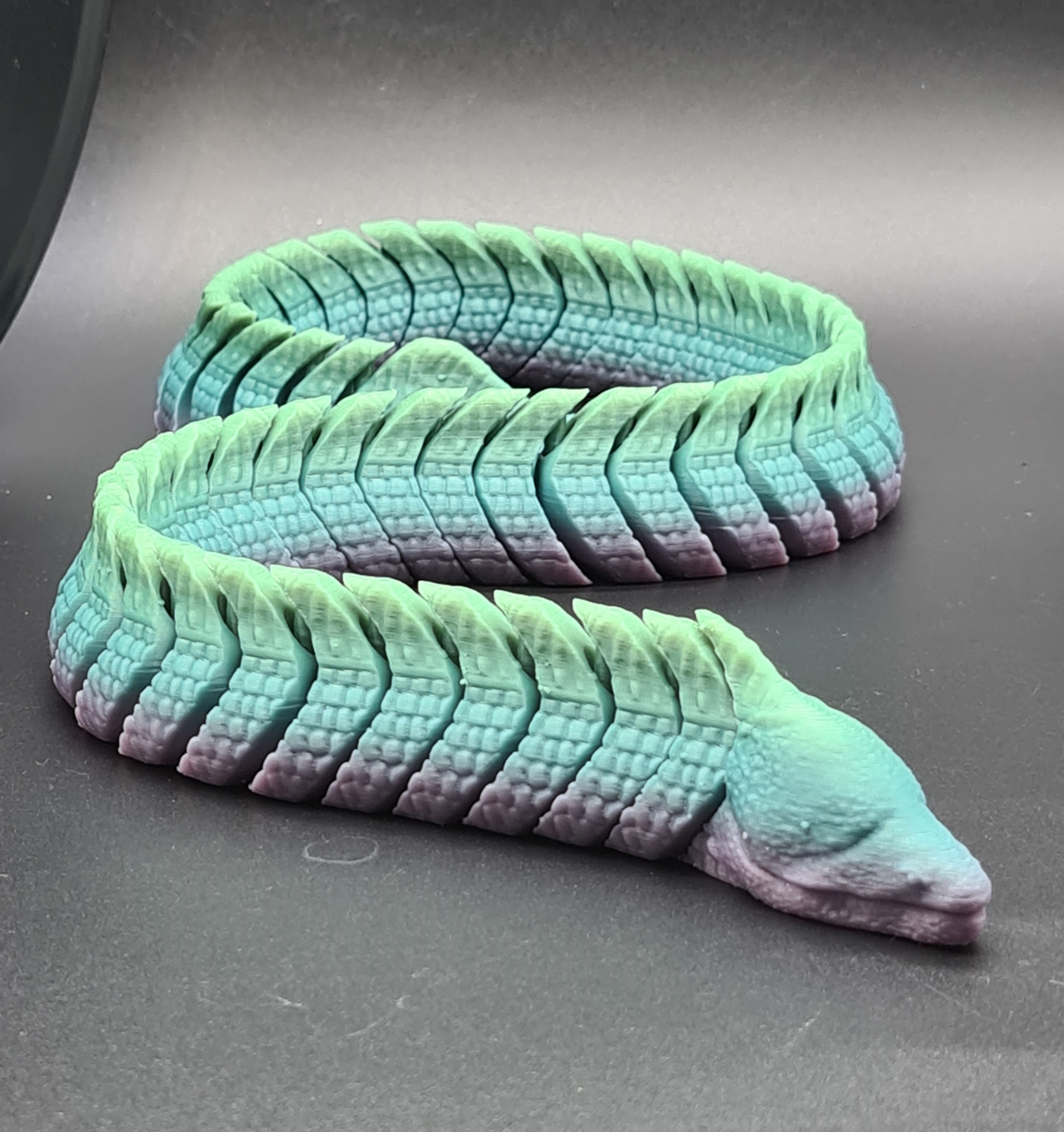 PLA 3D Printed Eddie the Eel – Three29 Designs